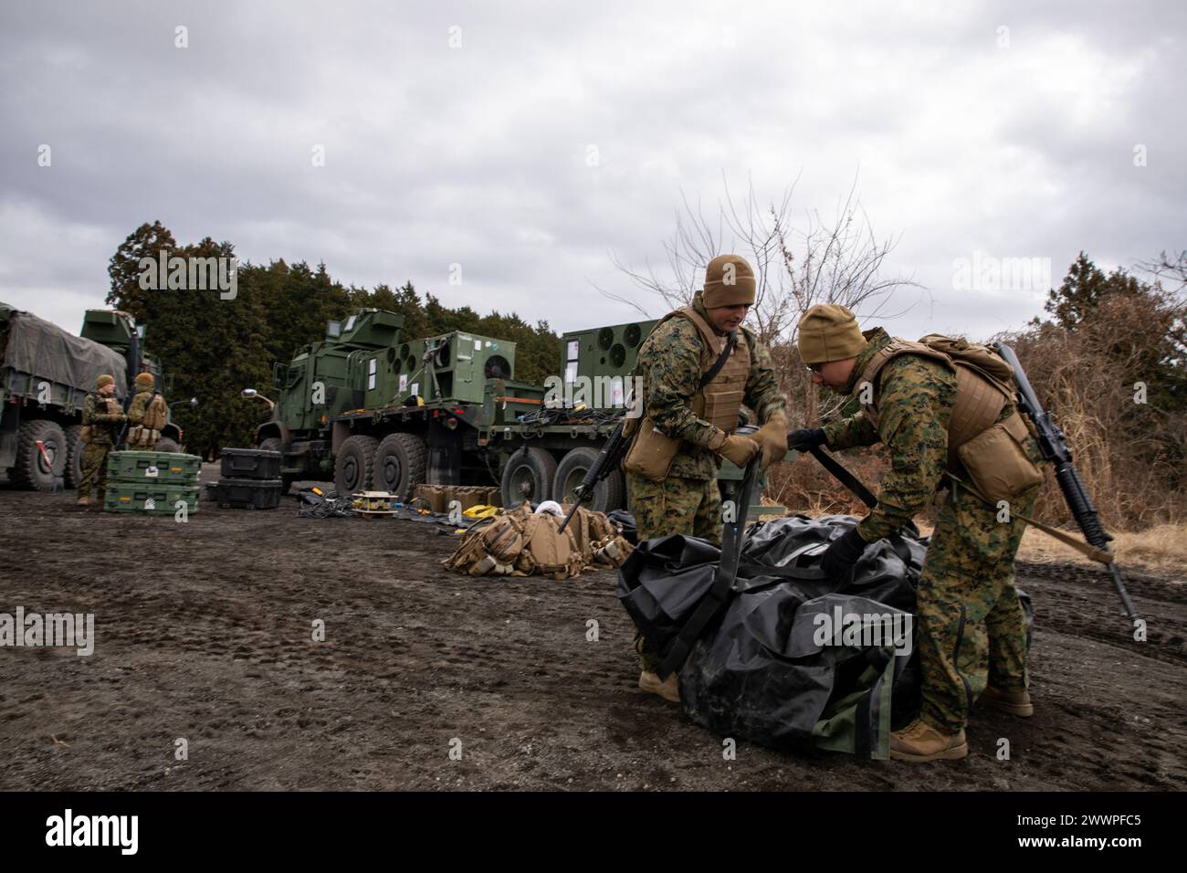 U.S. Marines with Combat Logistics Regiment 3, 3rd Marine Logistics ...