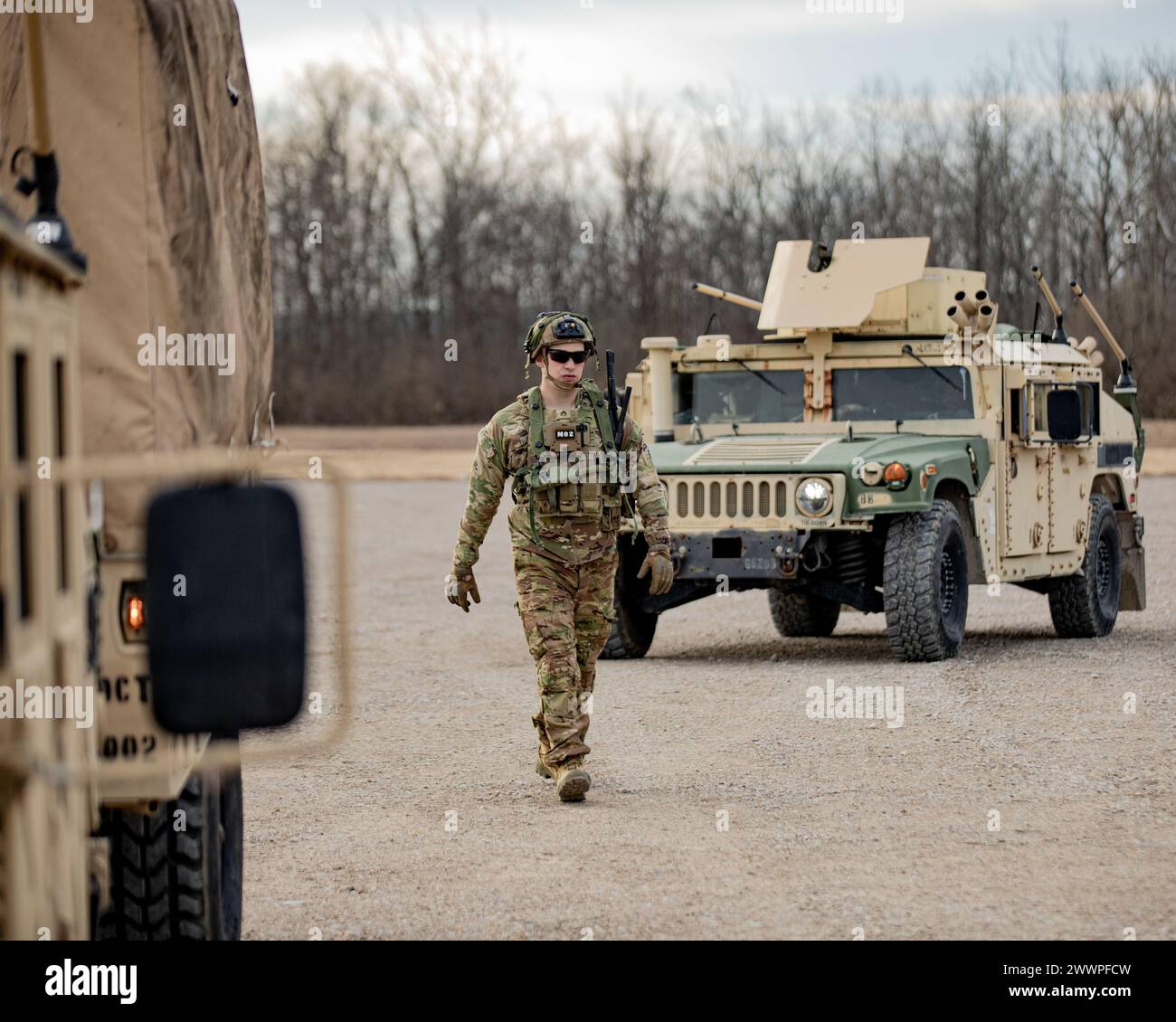 A U.S. Army Advisor from 2nd Security Force Assistance Brigade leads a ...