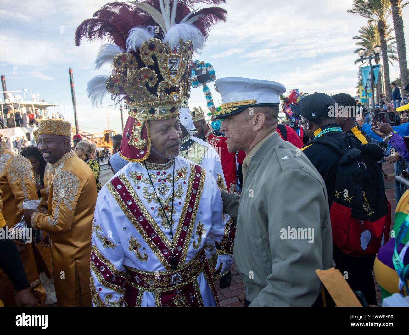Zulu king mardi gras hi-res stock photography and images - Alamy
