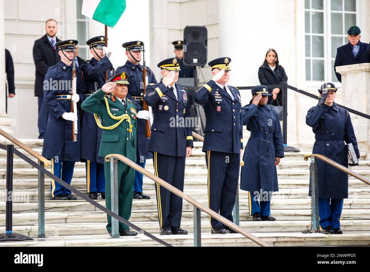 Soldiers with the 3d U.S. Infantry Regiment (The Old Guard) provide ...