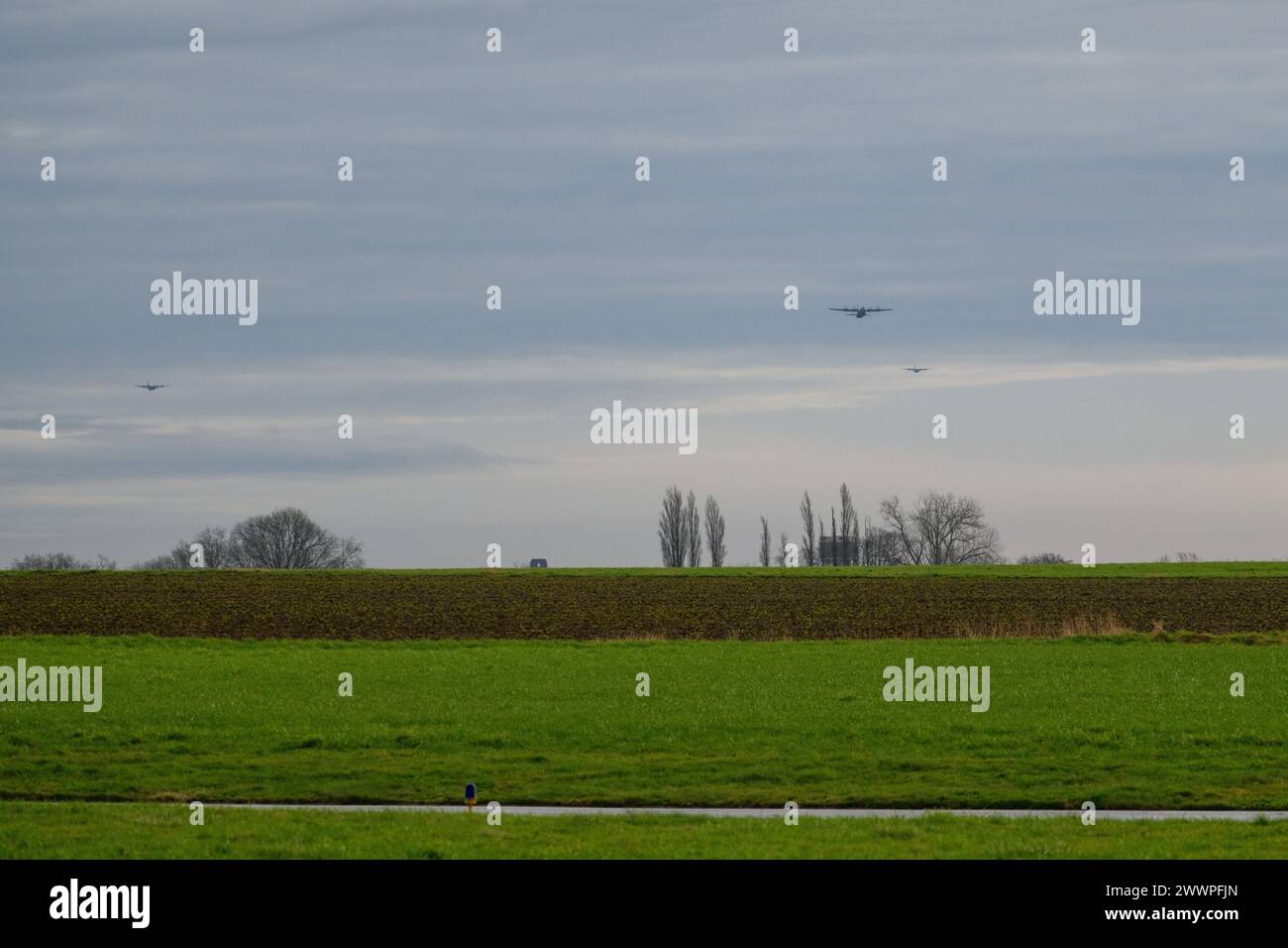 U.S. Airmen with the 37th Airlift Squadron, 86th Operations Group fly ...