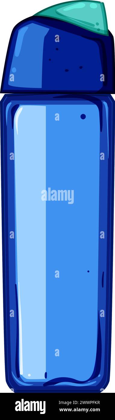 blue water bottle cartoon vector illustration Stock Vector Image & Art ...