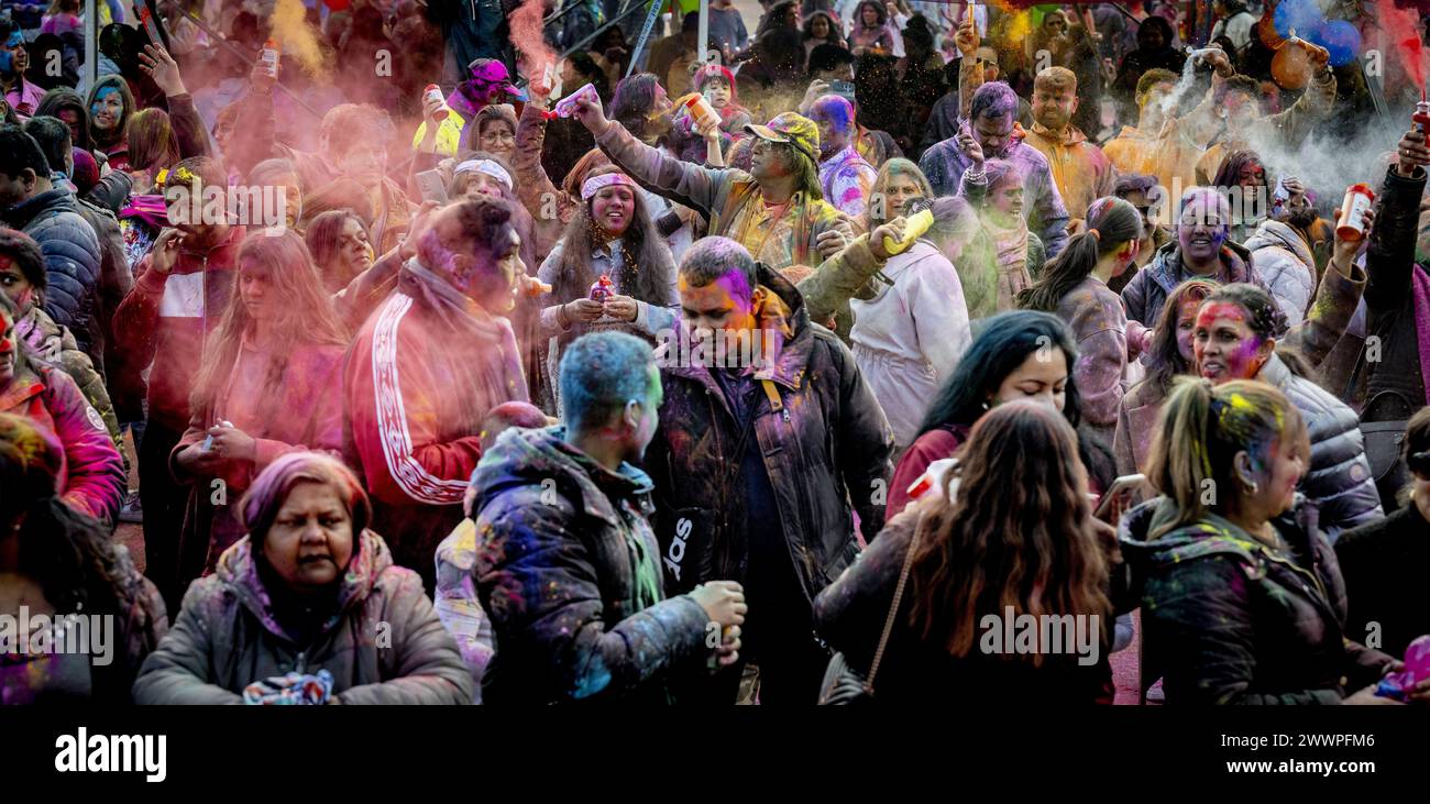 THE HAGUE - Celebration of Holi-Phagwa in the Transvaal district of The ...