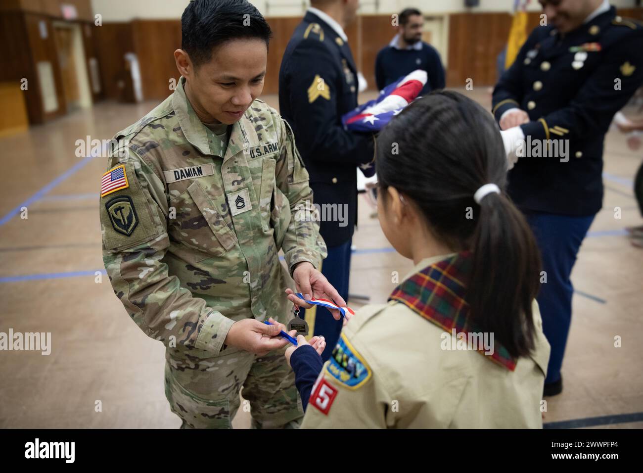 U.S. Army Soldiers with Able Company, Recruiting and Retention ...