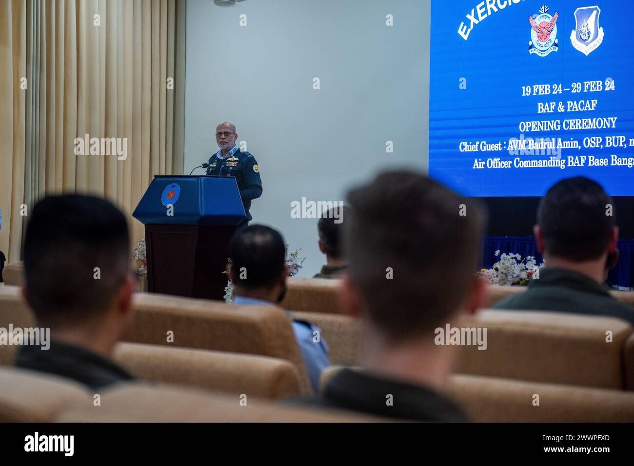 Bangladesh Air Force Air Vice Marshal Badrul Amin, air officer ...