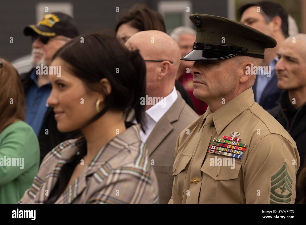 U.S. Marine Corps Sgt. Maj. Bryan Alfaro, sergeant major, Marine Corps ...