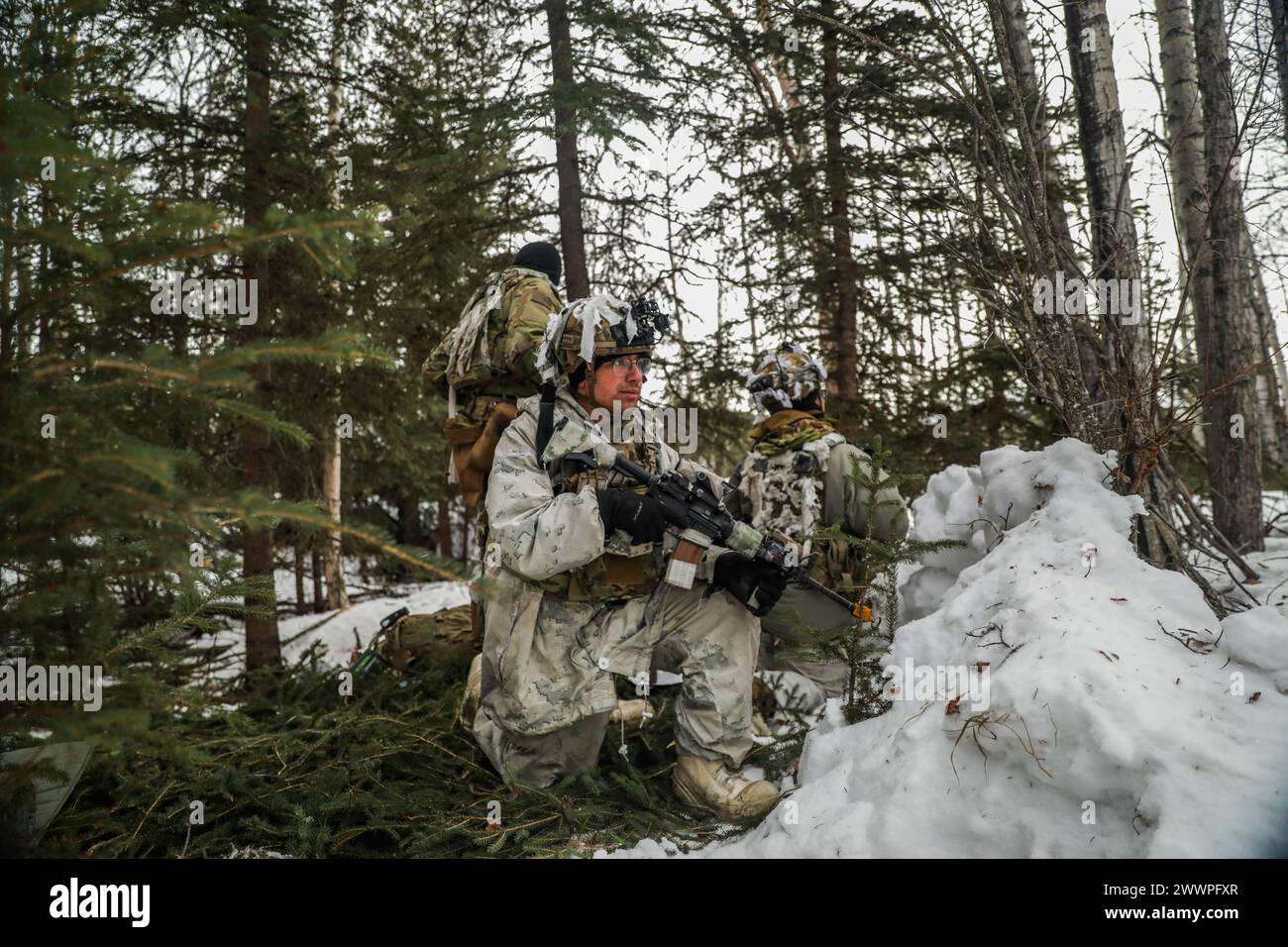 U.S. Army Sgt. Juan Ramirez, assigned to 5th Squadron, 1st Calvary ...