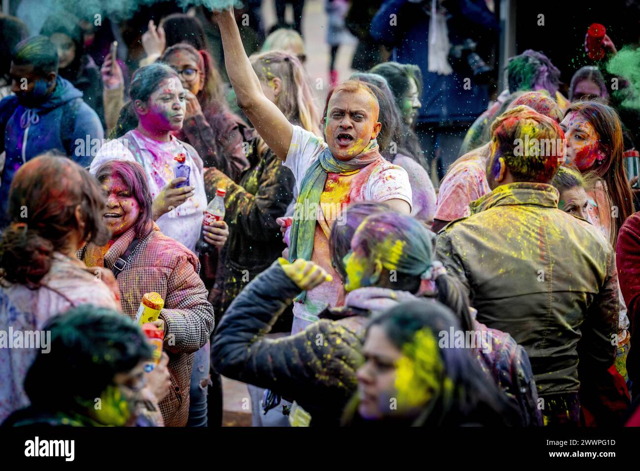 THE HAGUE - Celebration of Holi-Phagwa in the Transvaal district of The ...