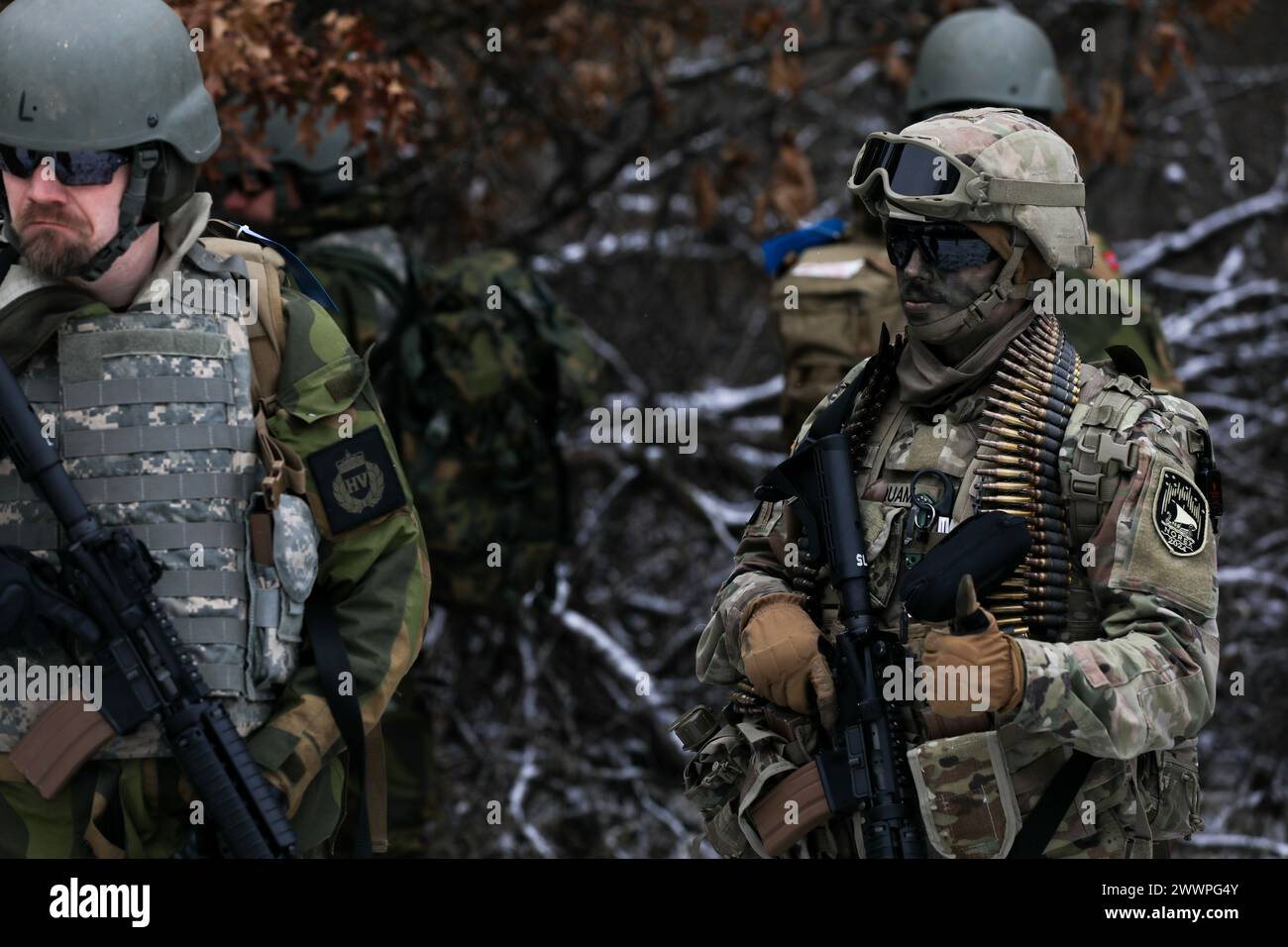 The Norwegian Rapid Reaction Force conducts ambush Situational Tactical ...