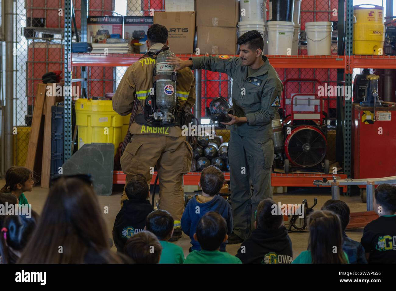 U.S. Marine Corps Cpl. Benjamin Ambriz, left, and Cpl. David Juarez ...
