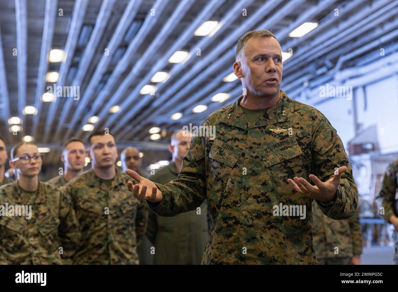 U.S. Marine Corps Maj. Gen. Eric Austin, the commanding general of 1st ...