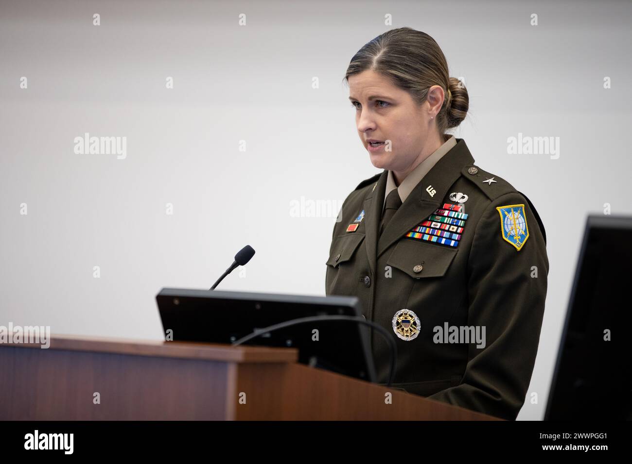 U.S. Army Reserve Brig. Gen. Melissa Adamski, commander, Military ...
