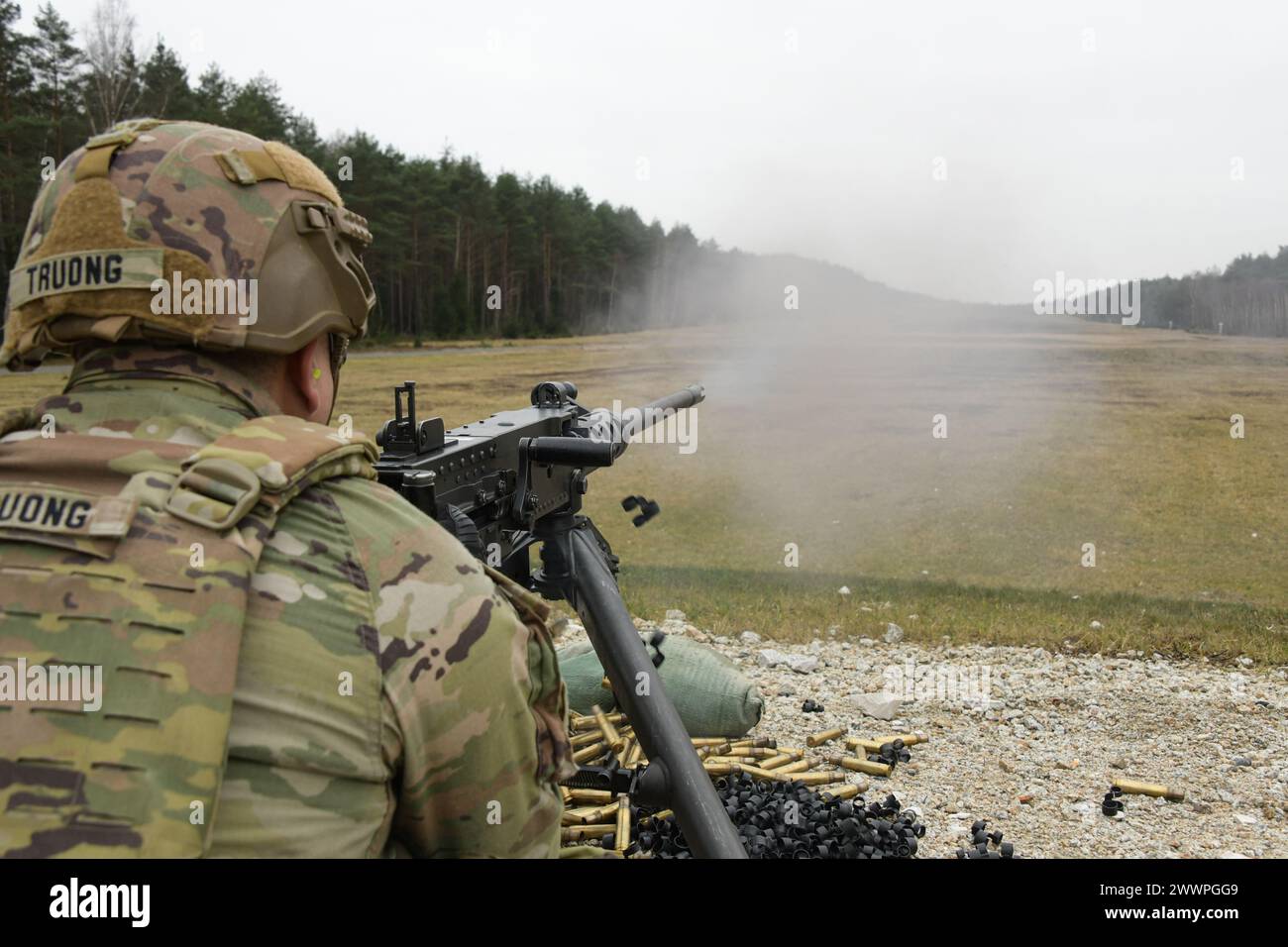 U.S. Soldiers assigned to 4th Squadron, 2nd Cavalry Regiment, conduct a ...
