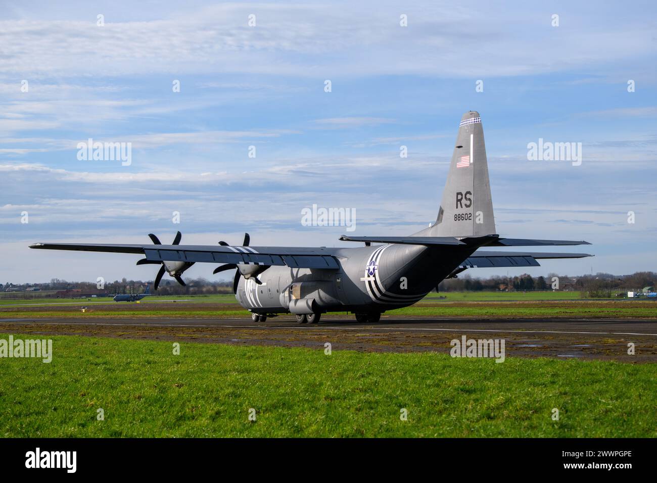 U.S. Airmen with the 37th Airlift Squadron taxi on Landing Zone Charlie ...