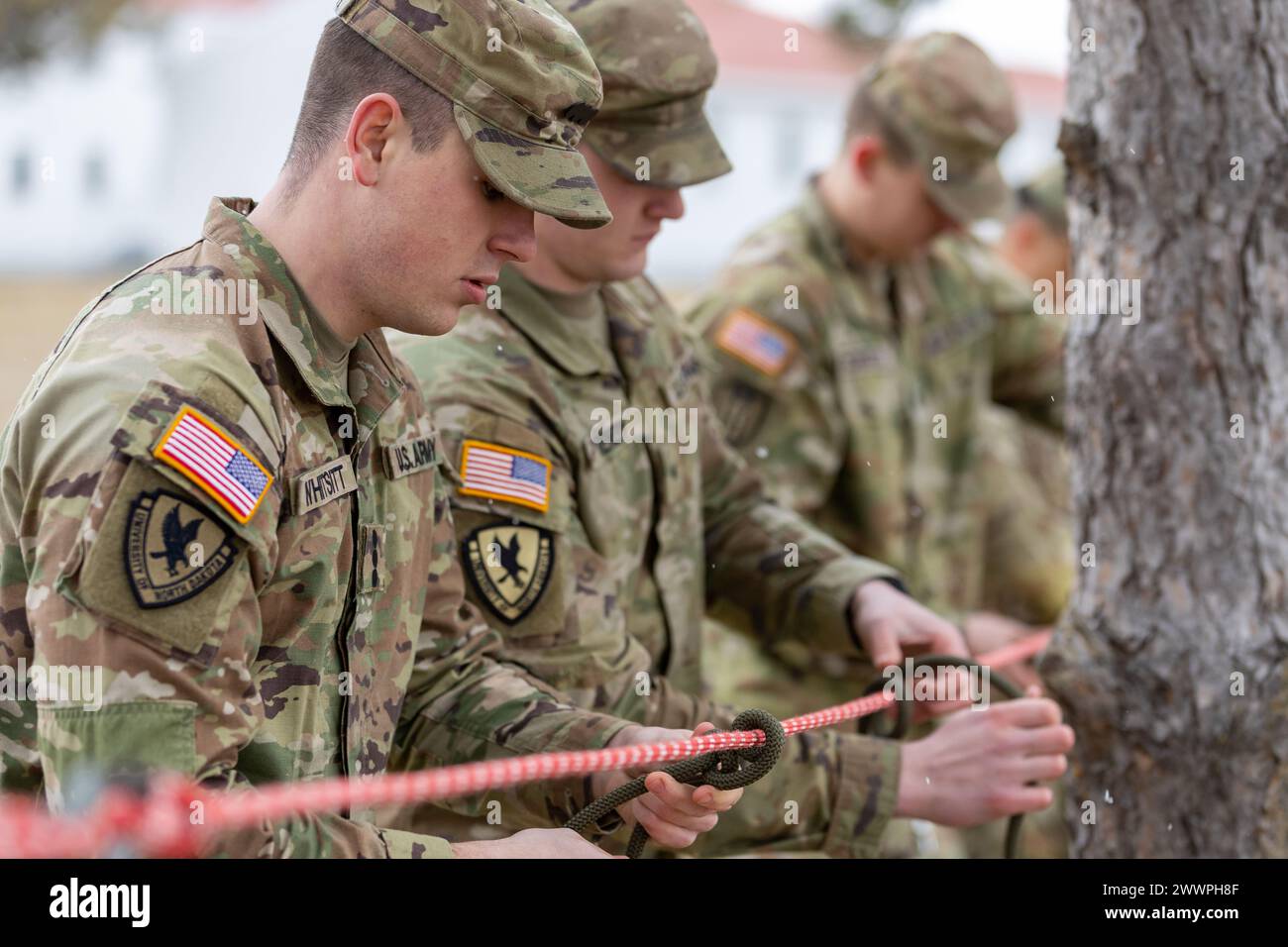 Cadet Jacob Whitsitt, University of North Dakota, and his team take the ...