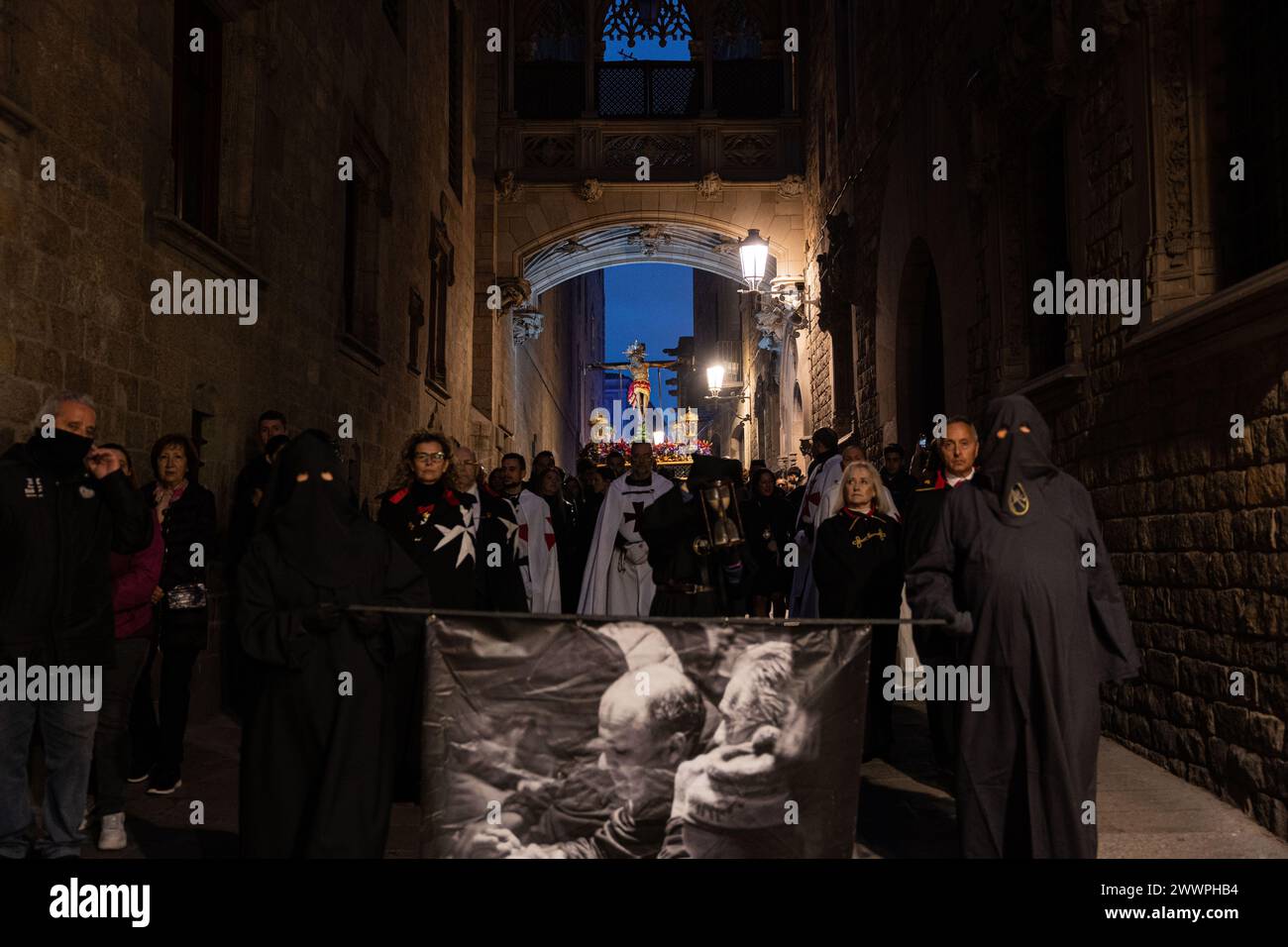 Barcelona, Barcelona, Spain. 24th Mar, 2024. The Procession of the Good ...