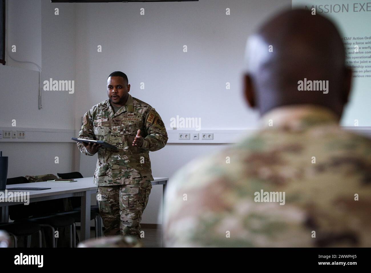 Tech Sgt. Kevin Wren, instructor at the Kisling Non-commissioned ...