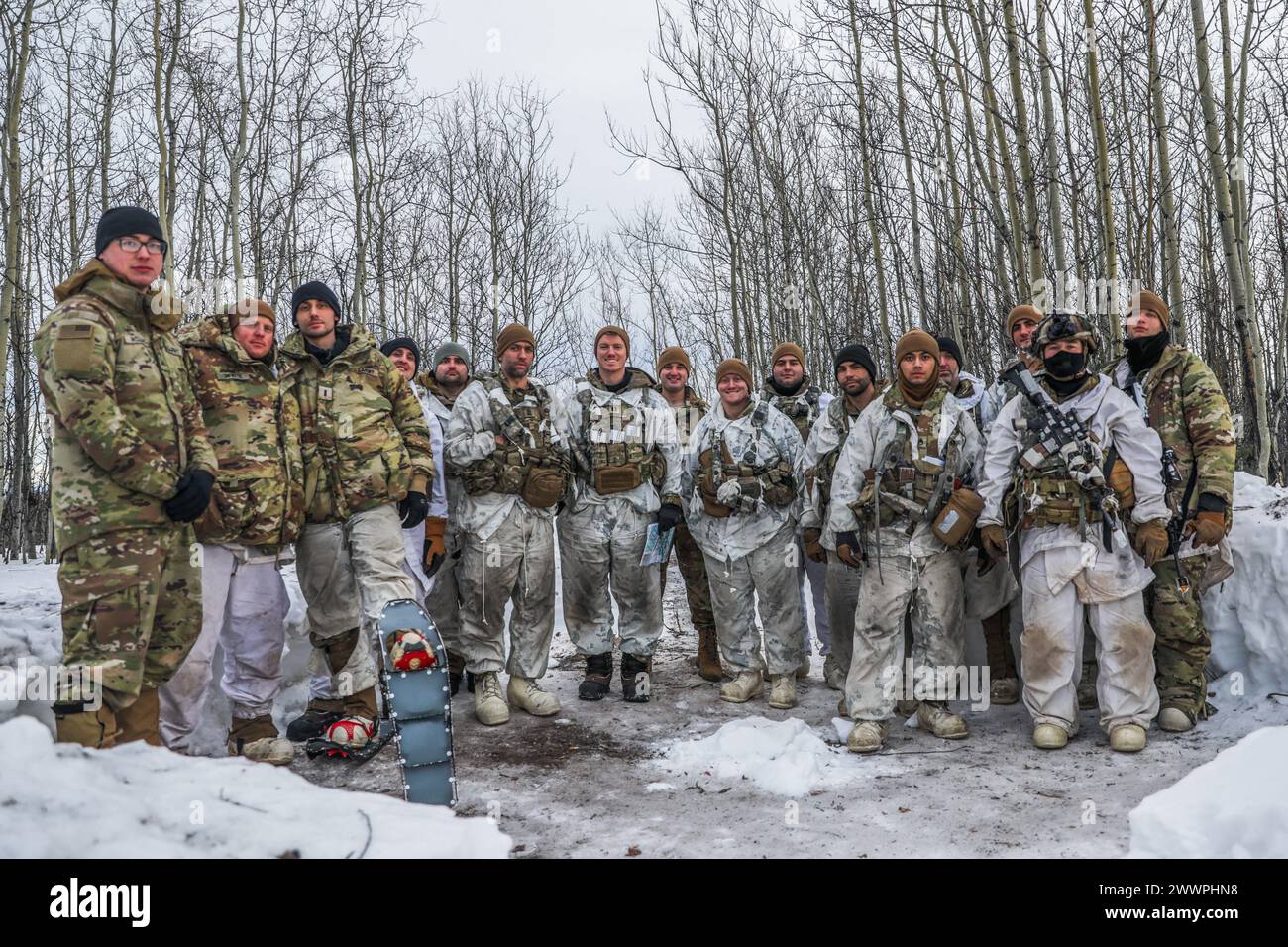 U.S. Army Soldiers attach to 5th Squadron, 1st Calvary Regiment pose ...