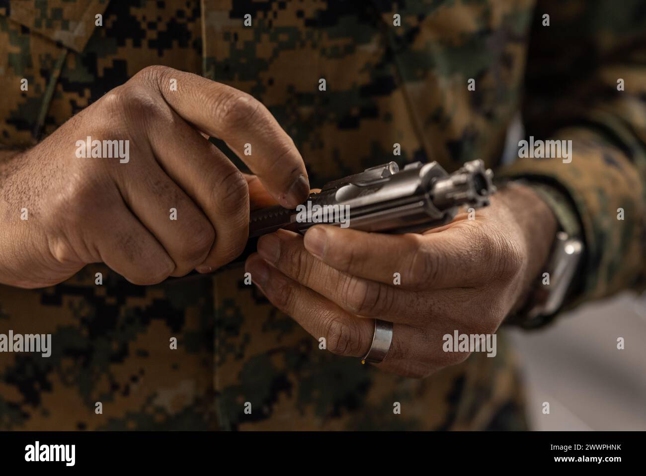 U.S. Marine Corps Capt. Devin Davis, an infantry officer with ...