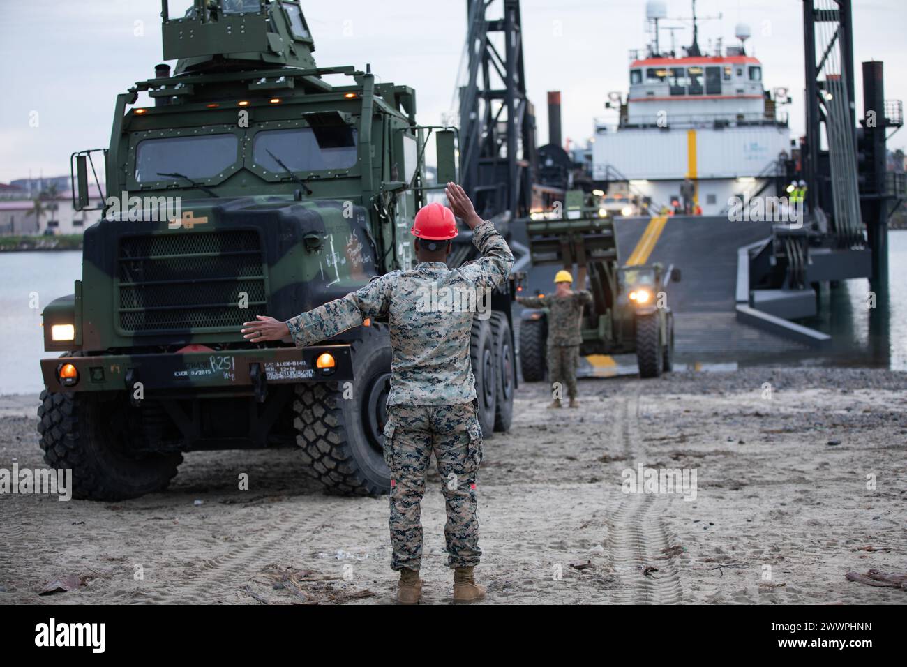 U.S. Marine Corps Cpl. Williams Robinson, a logistics specialist ...