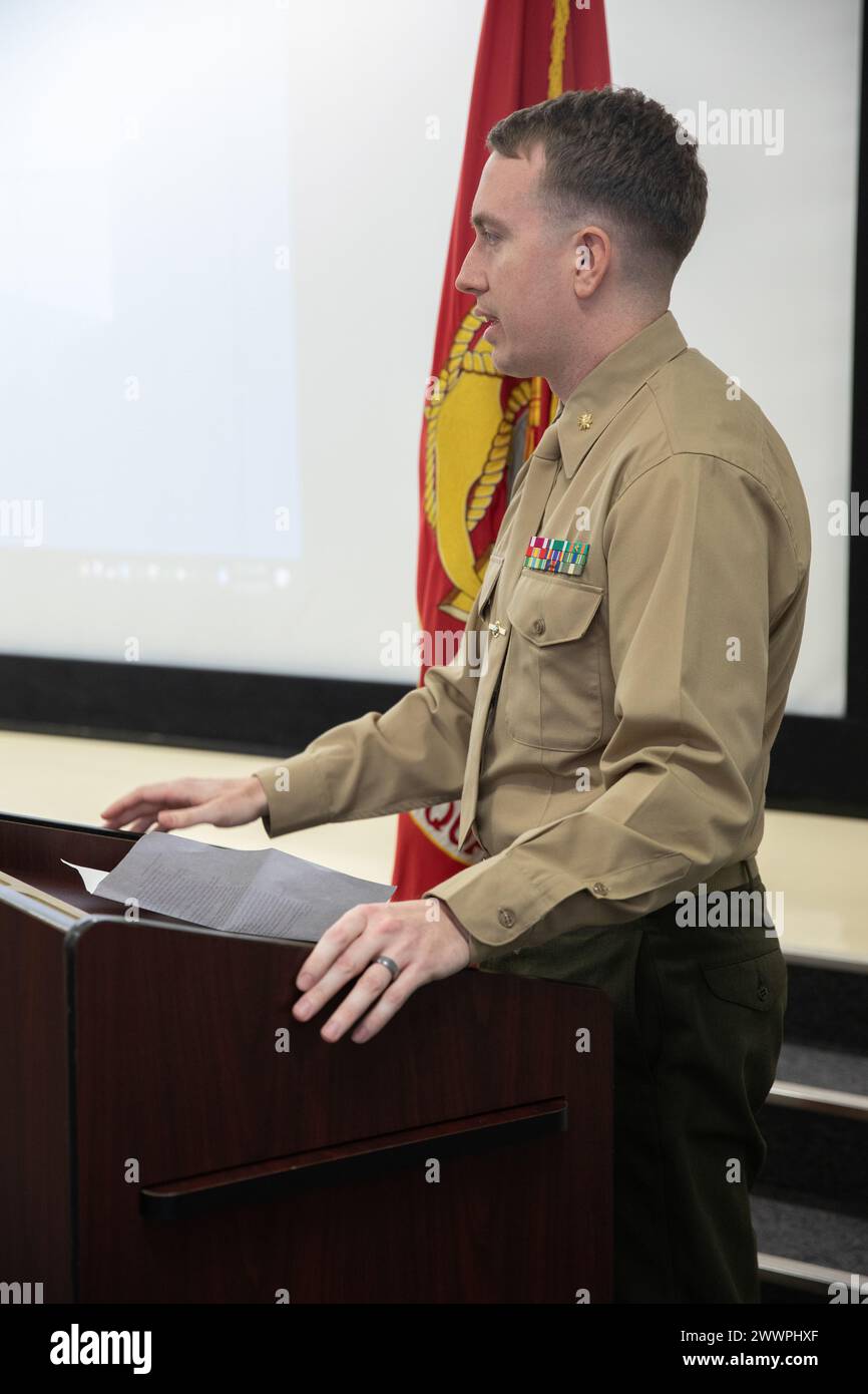 U.S. Marine Corps Maj. Zachary Phelps, a native of New York and the ...
