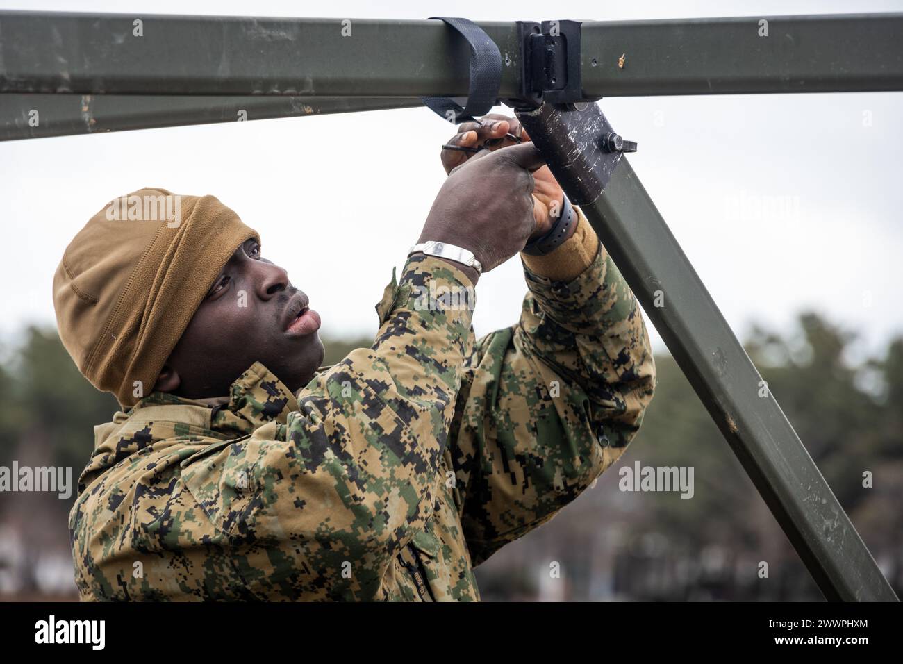 U.S. Marine Corps Gunnery Sgt. Pateh Tine, the motor transportation ...
