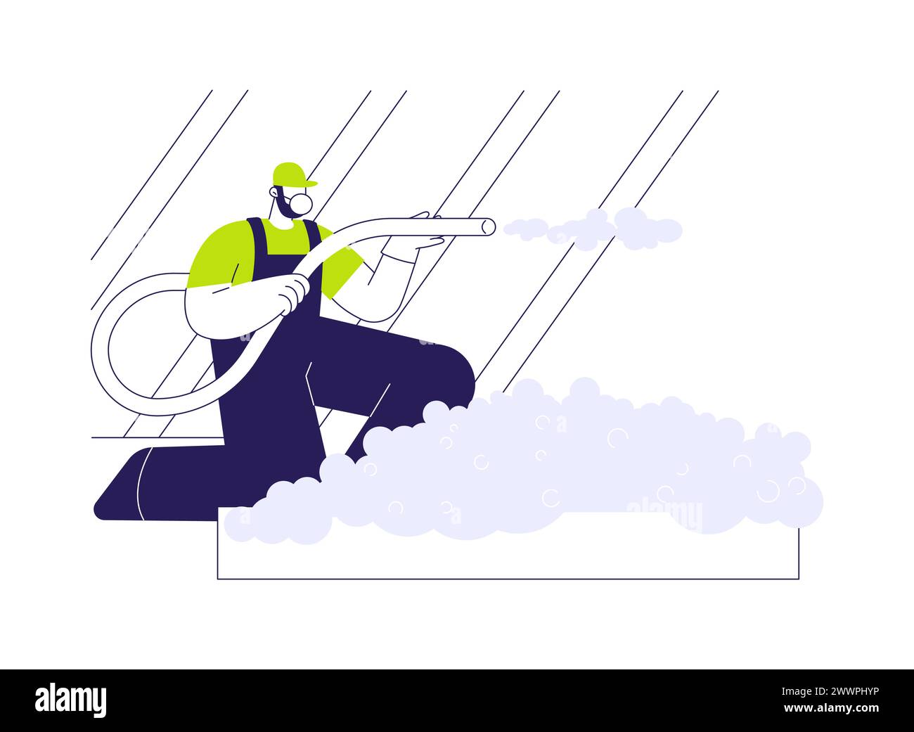 Blown insulation Stock Vector Images - Alamy