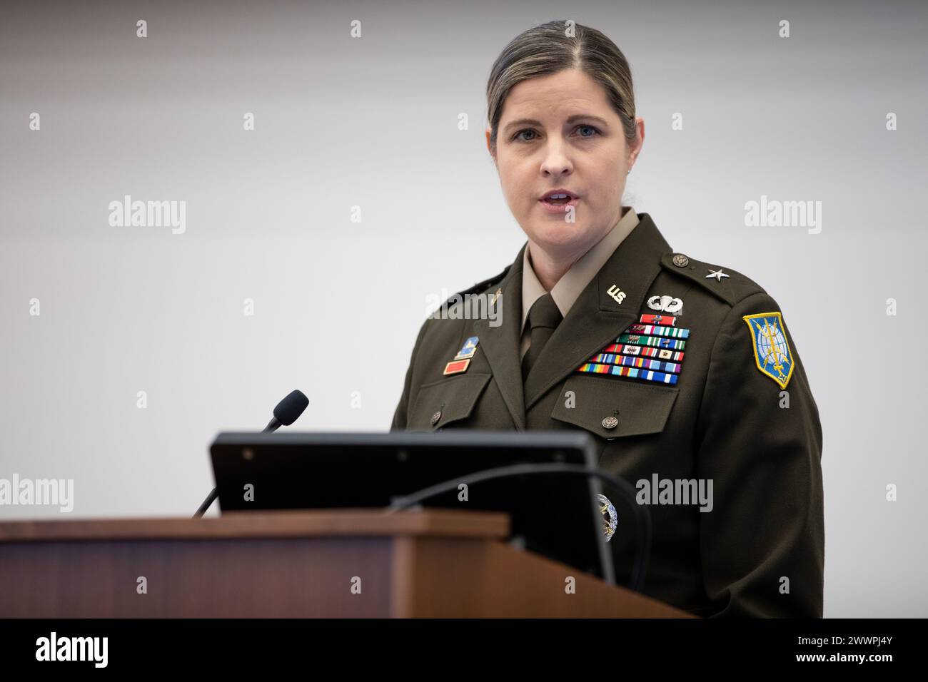 U.S. Army Reserve Brig. Gen. Melissa Adamski, commander, Military ...