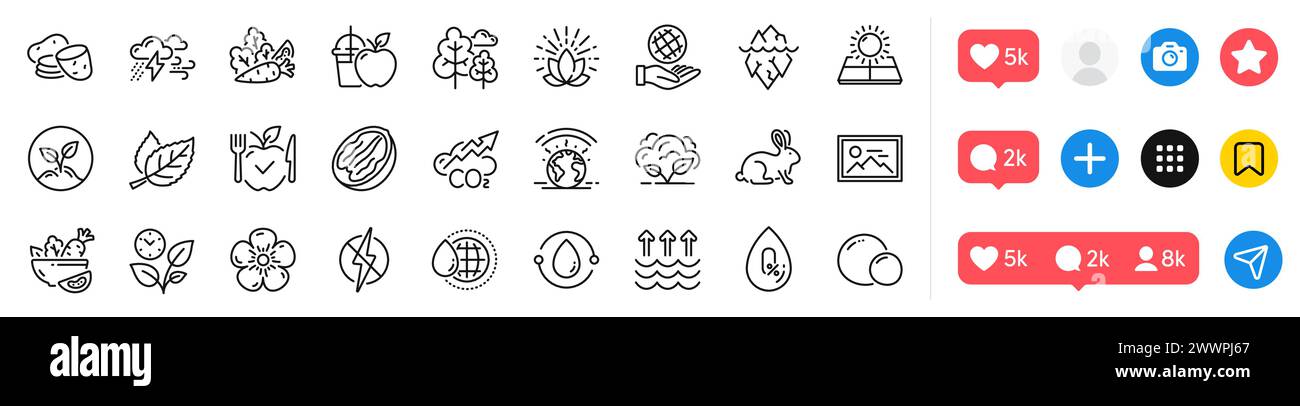 Antistatic, Photo and Cold-pressed oil line icons pack. For web app ...