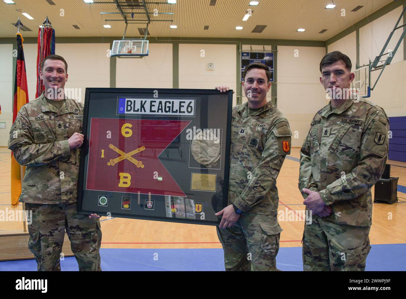 U.S. Army Capt. Kurt Rossi, outgoing commander of Bravo Battery, 1st ...