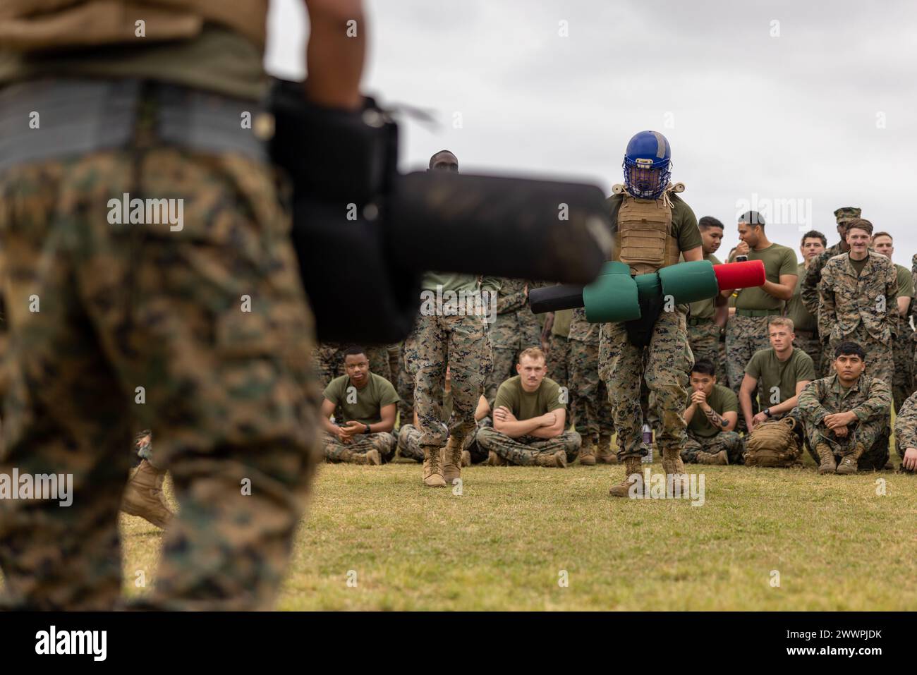 U.S. Marines with Marine Air Control Group (MACG) 18, participate in ...