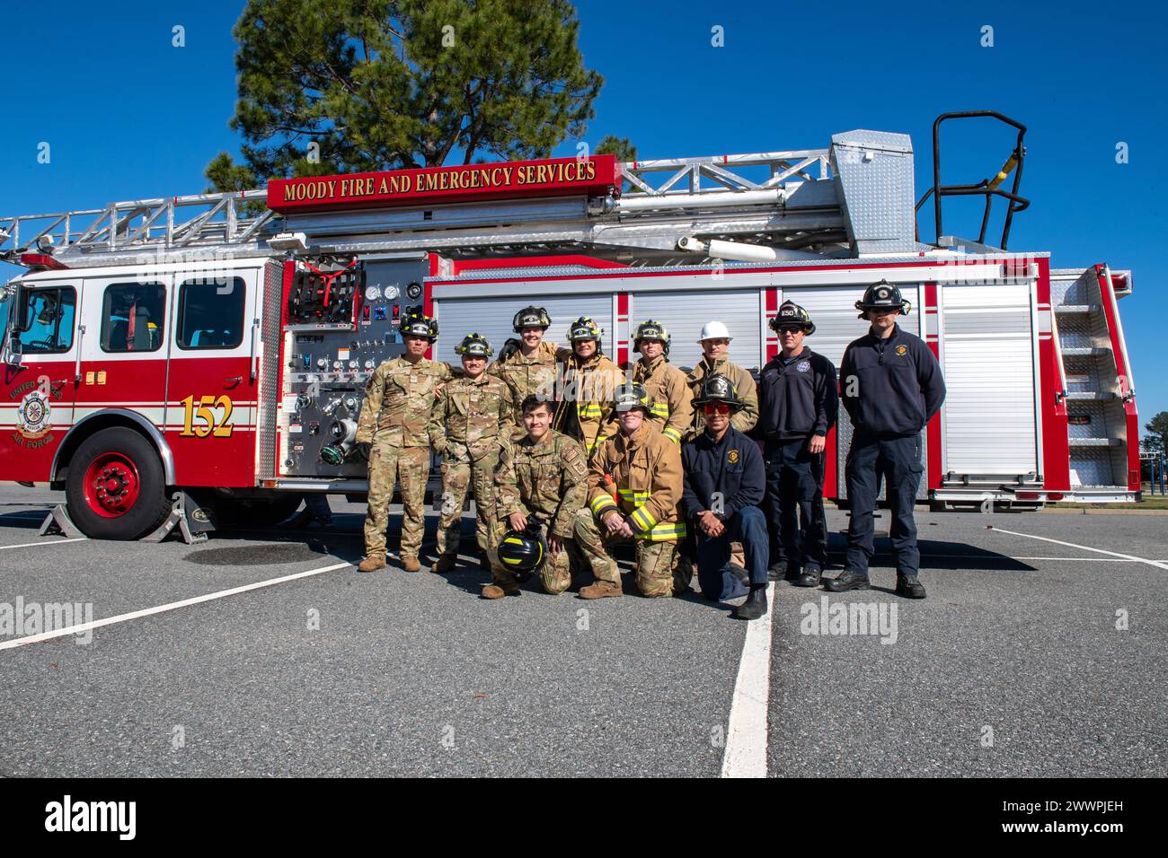 U.S. Air Force Airmen assigned to the 23rd Civil Engineer Squadron Fire ...