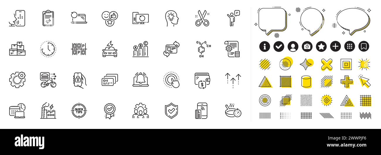 Set of Work time, Like and Team work line icons for web app. Pictogram ...