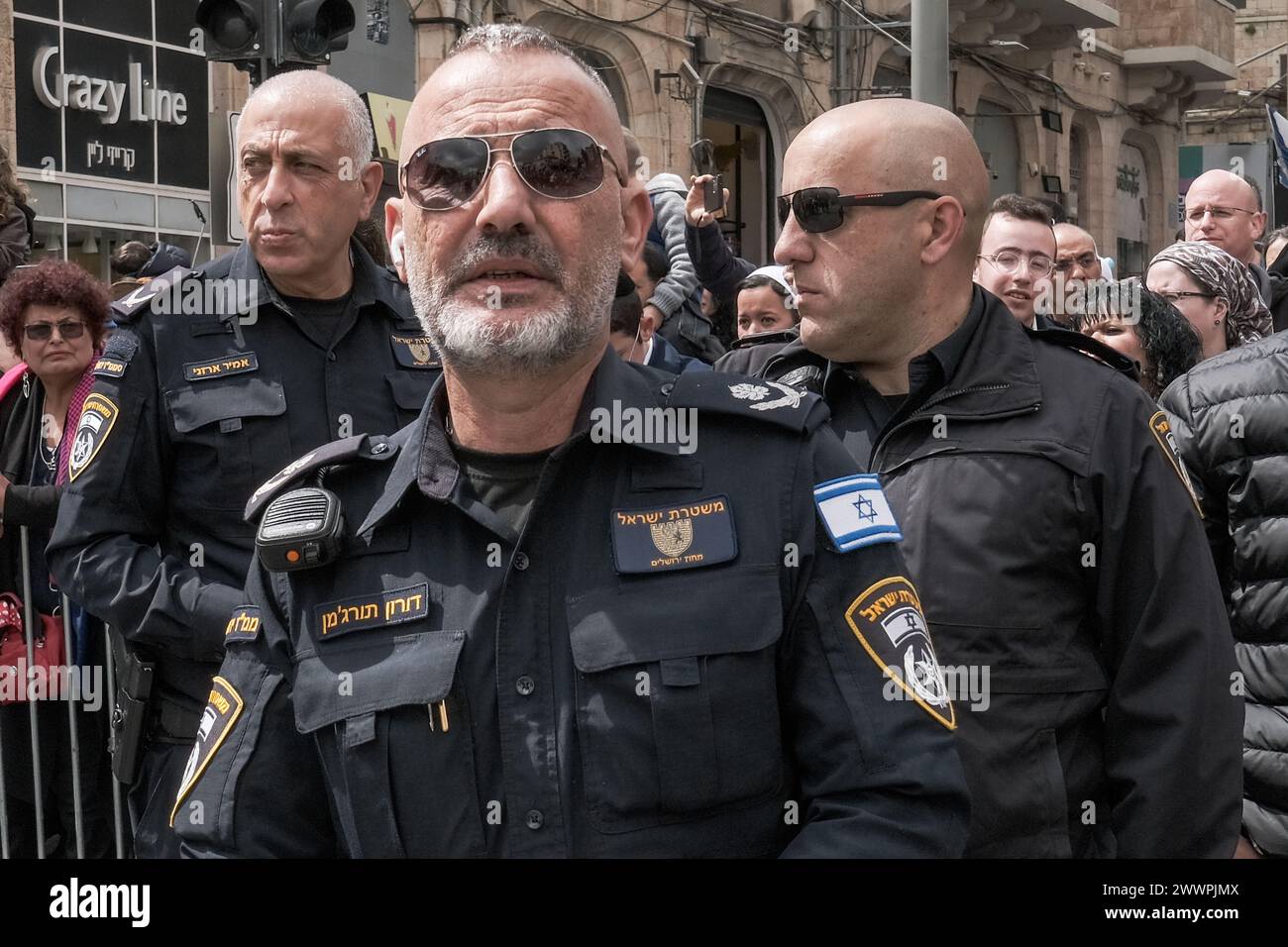 Jerusalem, Israel. 25th Mar, 2024. Jerusalem Police District Commander ...