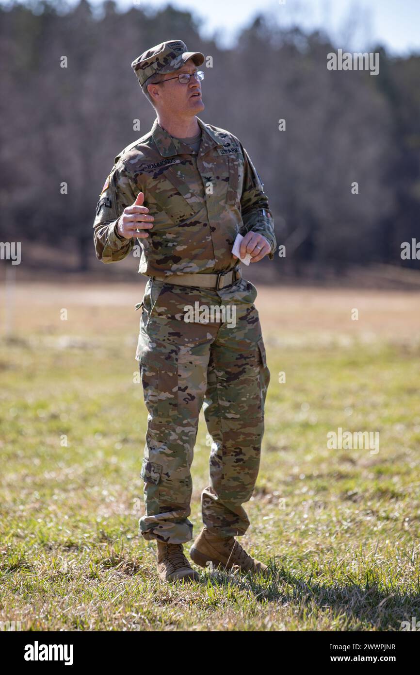 U.S. Army Col. Christopher Hammonds, the Commander of 5th Ranger ...