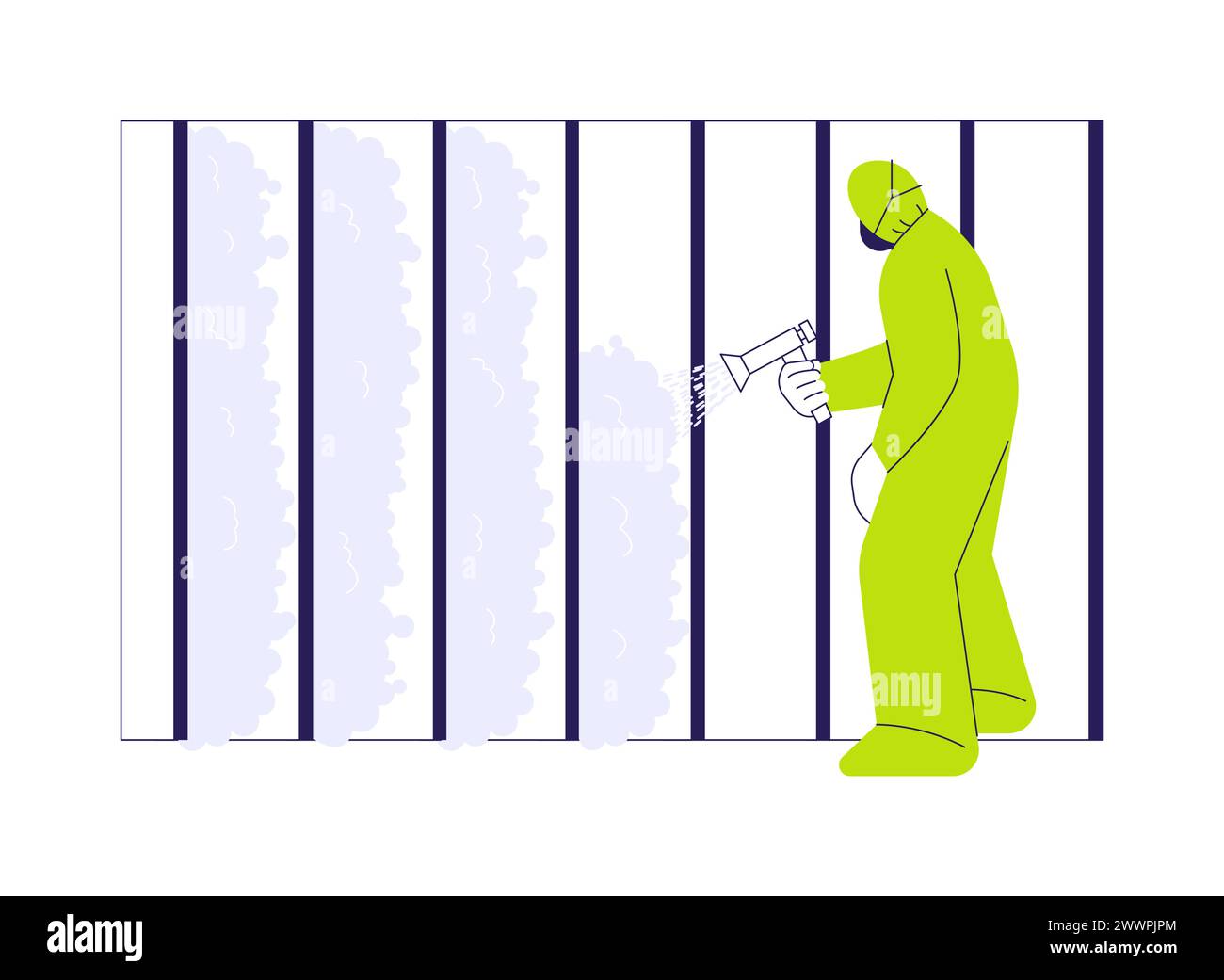 Spray foam insulation abstract concept vector illustration Stock Vector Image & Art - Alamy