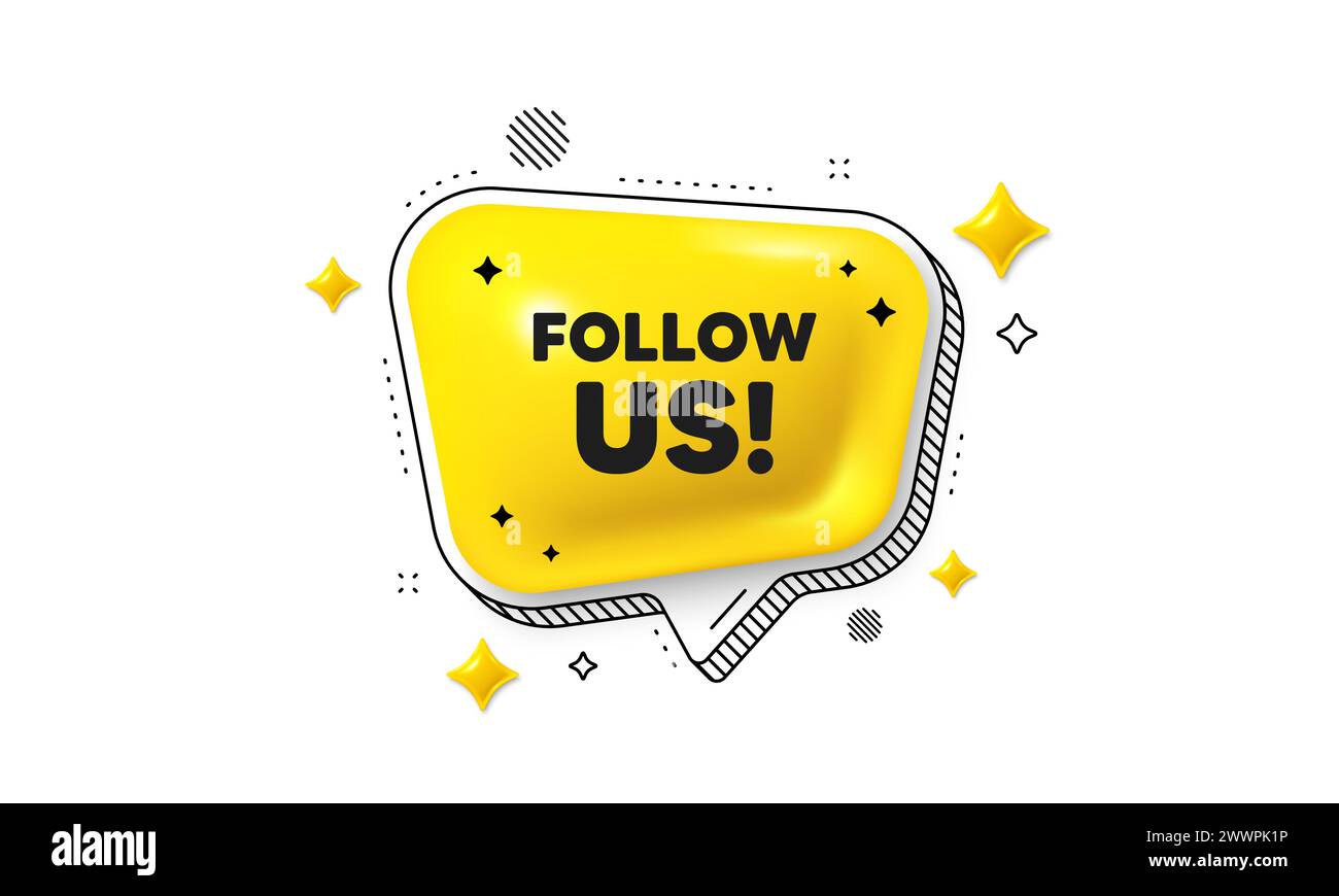 Follow us design hi-res stock photography and images - Alamy