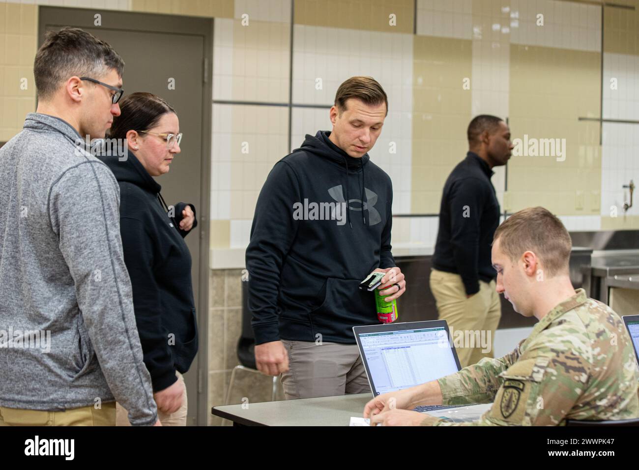 U.S. Army Spc. Michael Botts inprocesses Advisors from 1st and 2nd ...