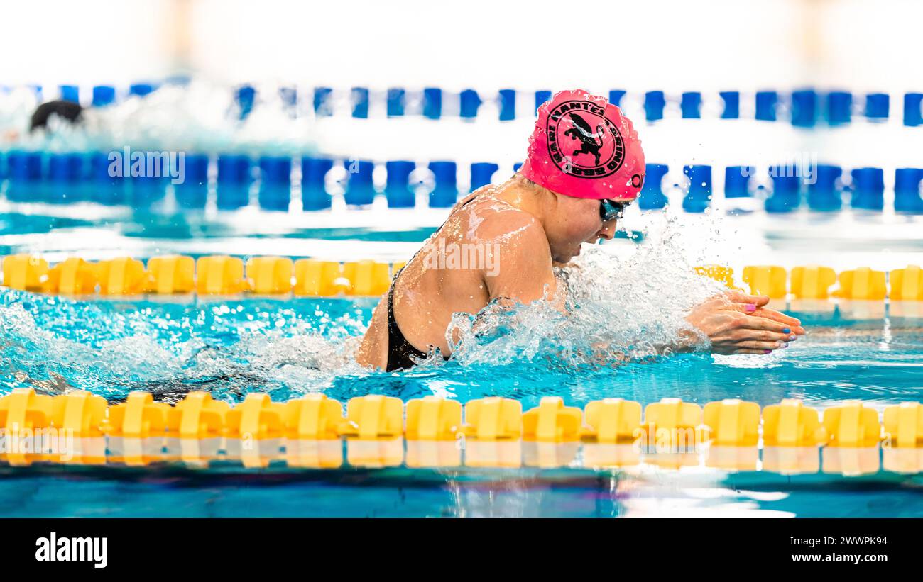 Lisa MAMIE (SUI), women 200m breaststroke final, during the Giant Open ...