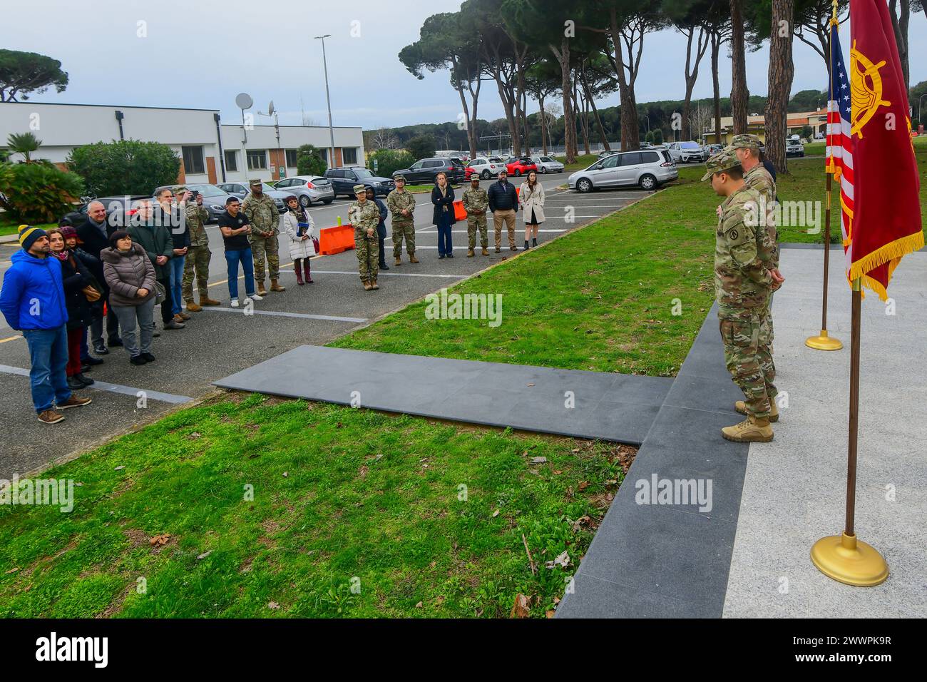 Participants, during 839th Transportation Battalion, promotion ceremony ...