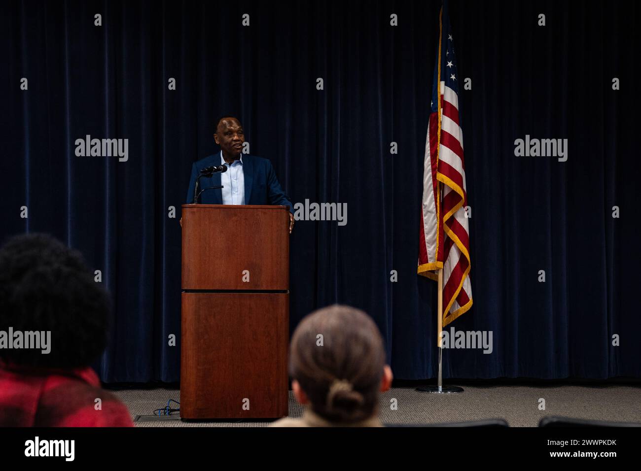 Guest speaker retired U.S. Army Chaplain Sherman Baker talked to 152nd ...