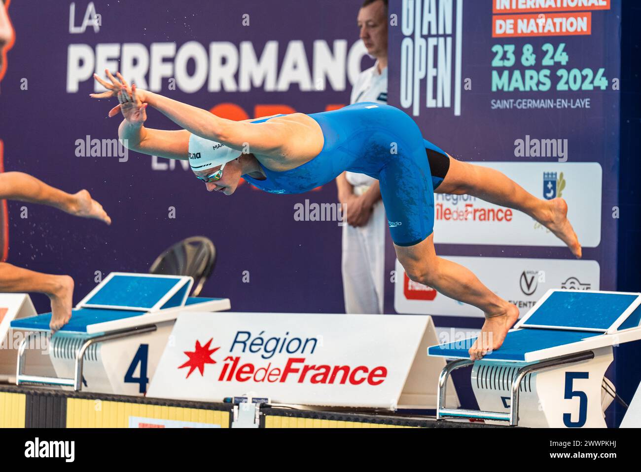Marie WATTEL (FRA), women 100m butterfly stroke final, during the Giant ...