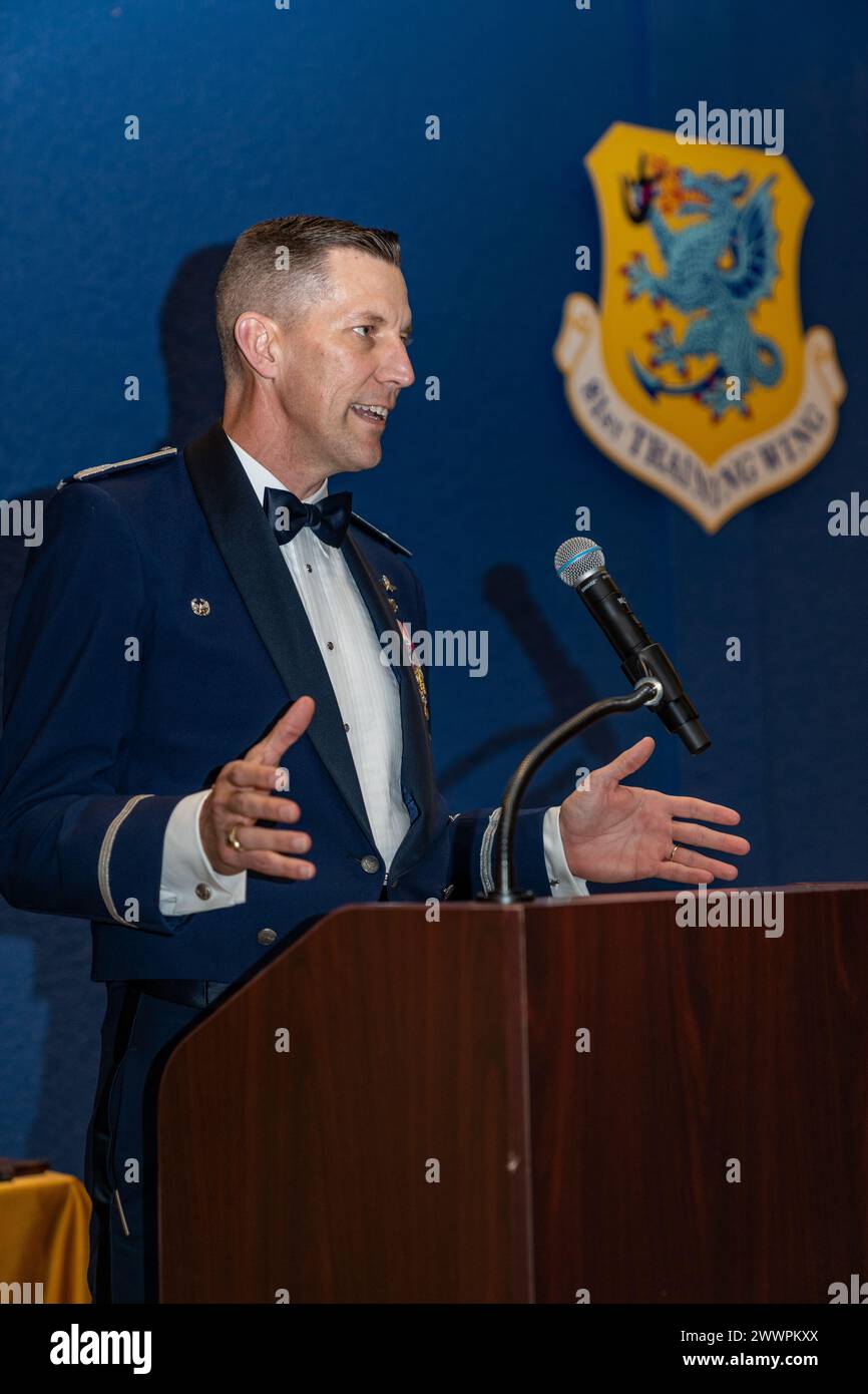 U.S. Air Force Col. Billy Pope, Jr., 81st Training Wing commander ...