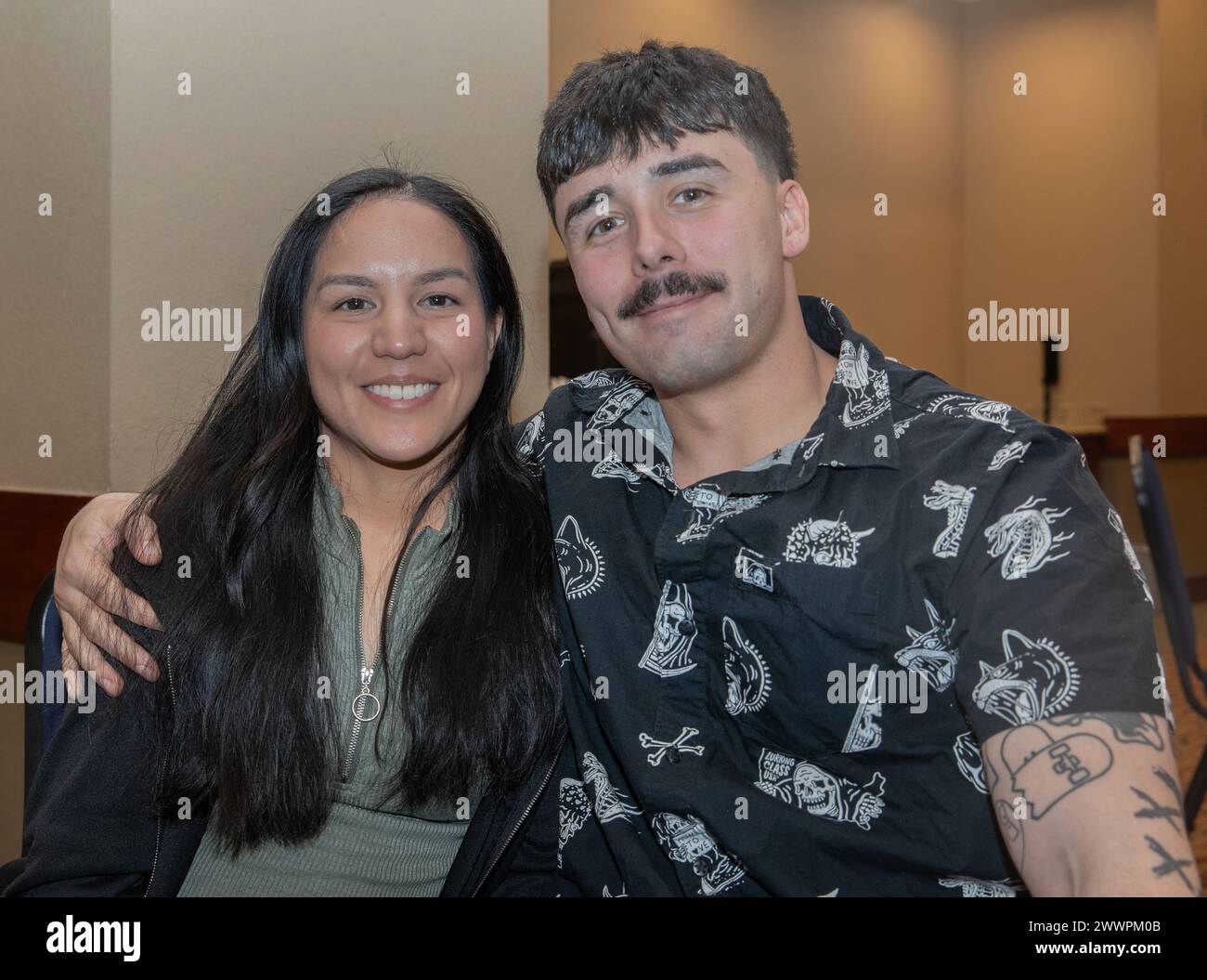 Dual Army couple Sgt. Porica Kellenbenz, a transportation specialist ...