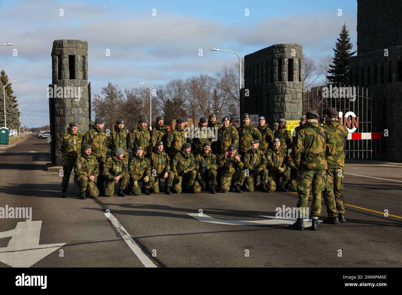 Troops from the Minnesota National Guard and the Norwegian Home Guard ...