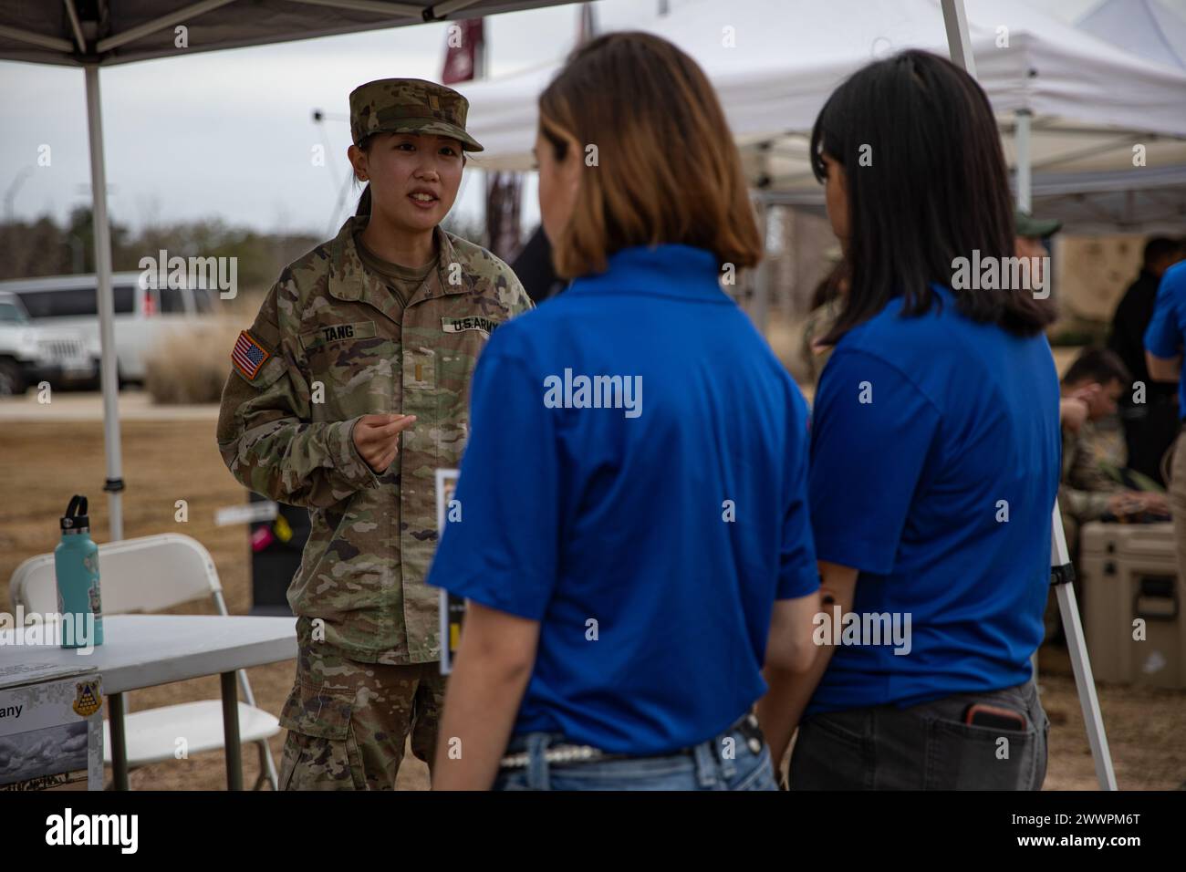 U.S. Army 2nd Lt. Genevieve Tang, a platoon leader assigned to the 61st ...