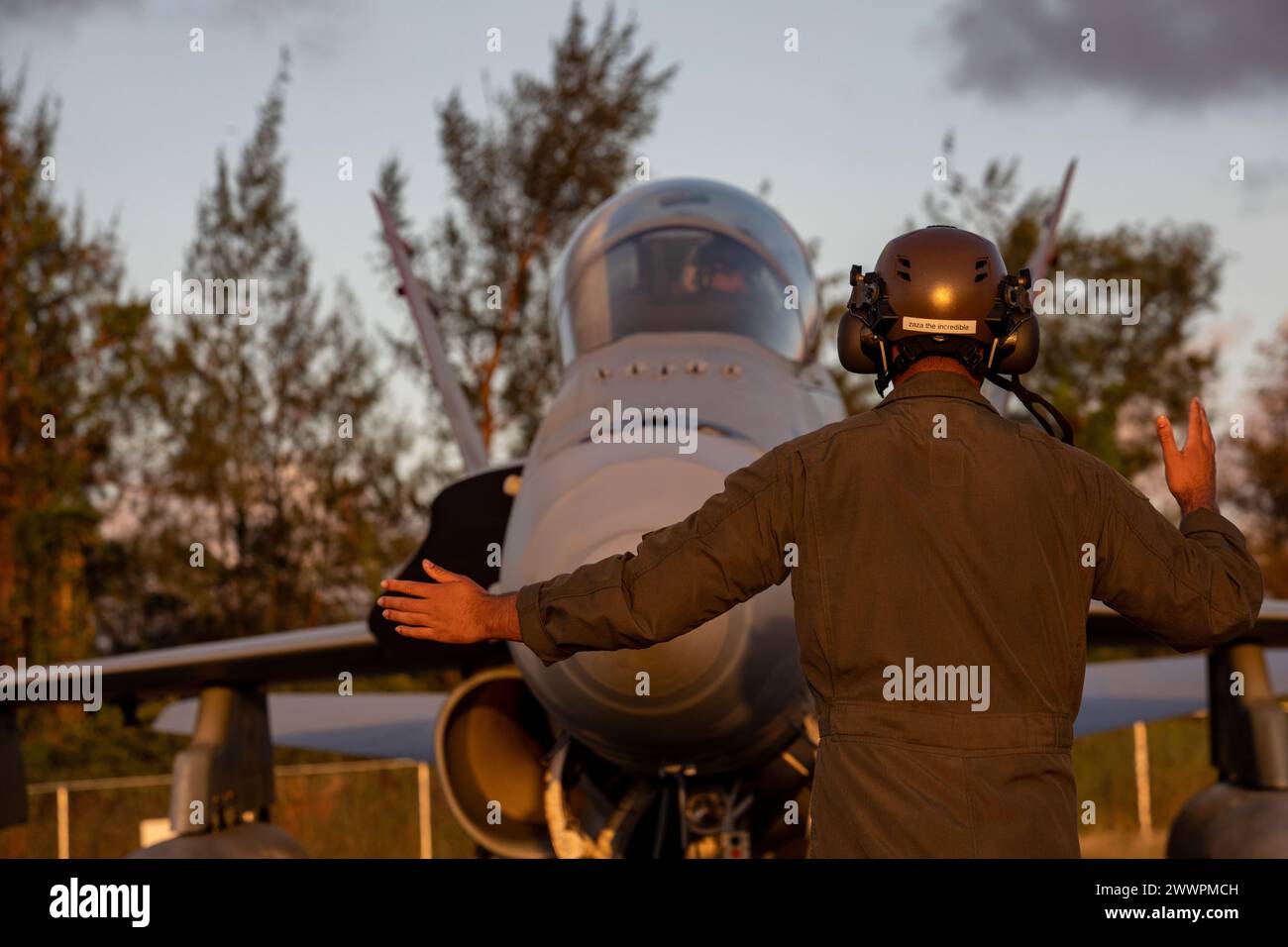 U.S. Marine Corps Sgt. Daniel Zarate, a fixed-wing aircraft mechanic ...