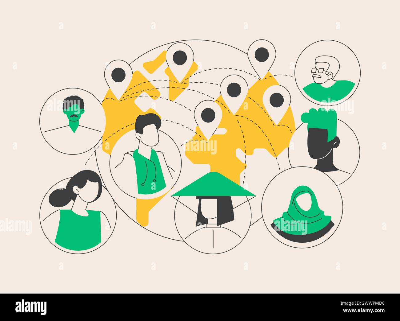 International migration abstract concept vector illustration Stock Vector Image & Art - Alamy