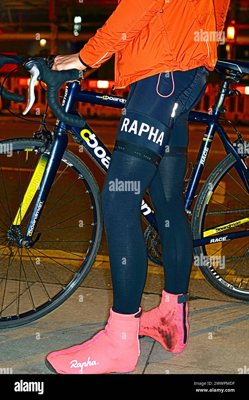 Cyclist in Rapha kit Stock Photo - Alamy