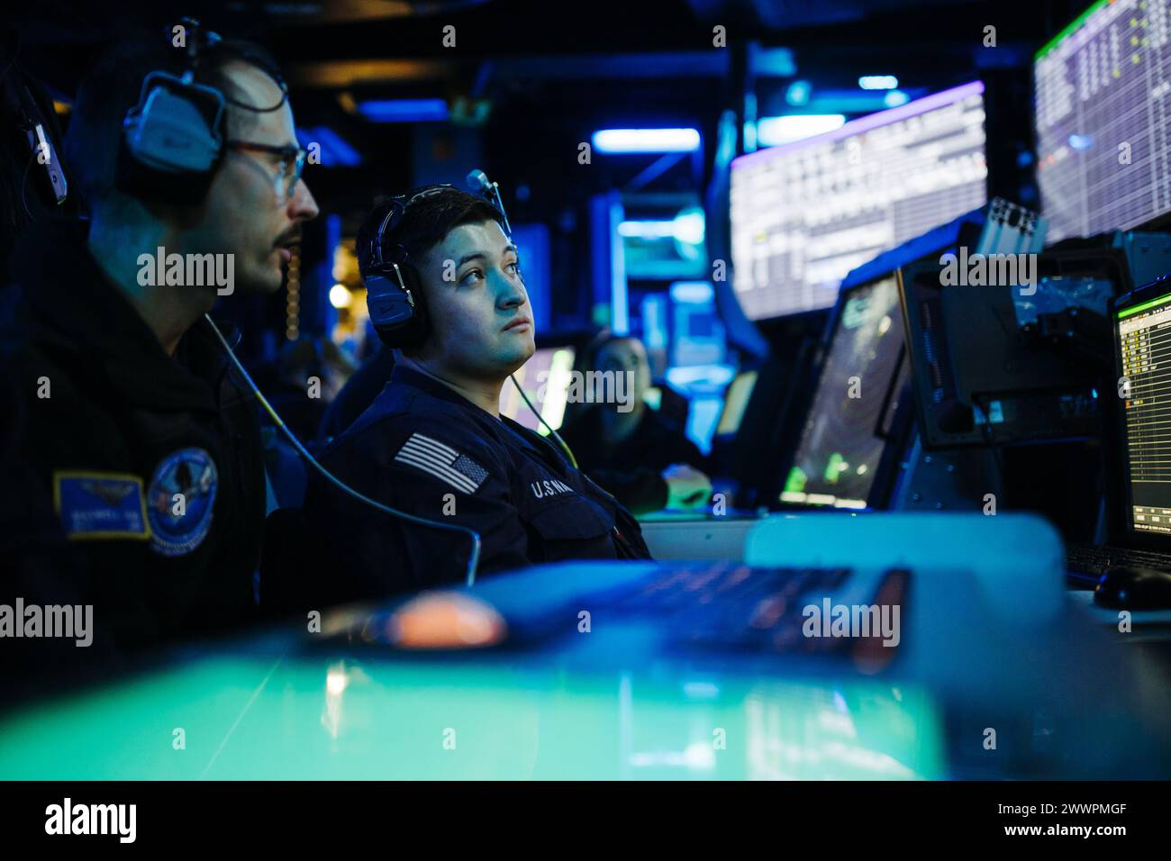 Air-traffic Controller 2nd Class Caleb Stockton, from Houston, assigned ...
